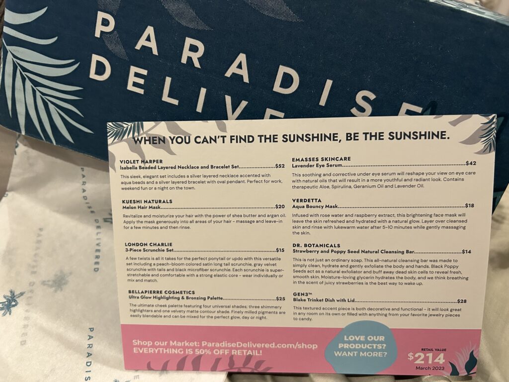 Paradise Delivered Subscription Box Review: Everything You Need To Know ...